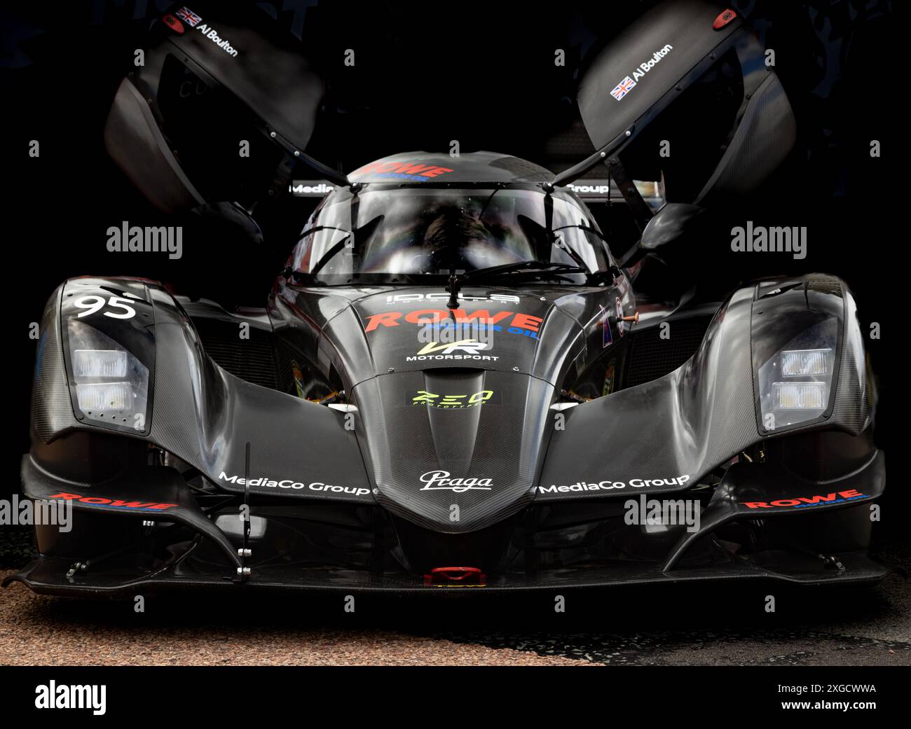Atmospheric photograph of a parked Praga R1T racing car. Motor sport ...