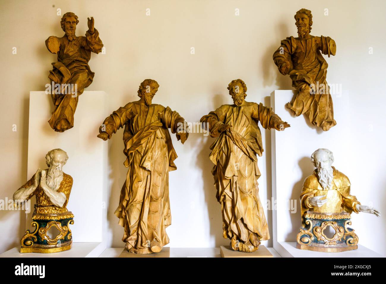 sculptures of two saints and two prophets, 1770, original of San Pietro ...