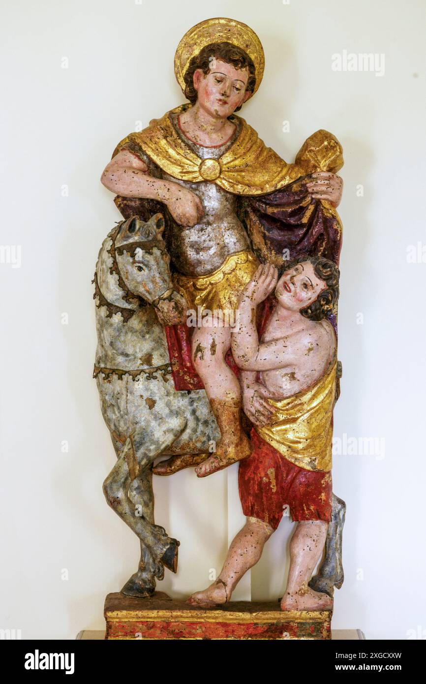 Saint Martin and the poor, 16th century, museum of the basilica of ...