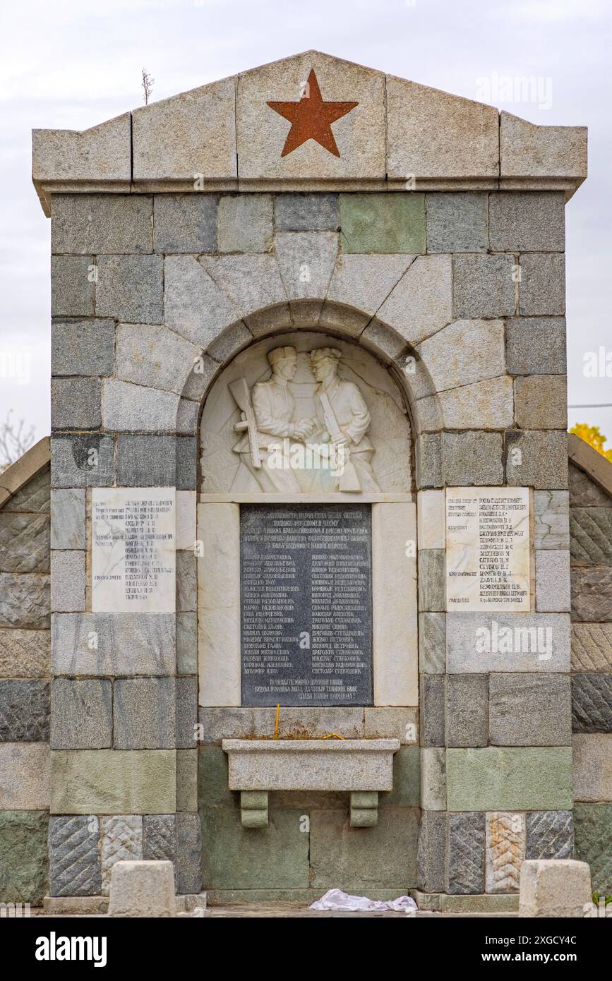 Belgrade, Serbia - October 23, 2021: Memorial to Partisan Soldiers From ...
