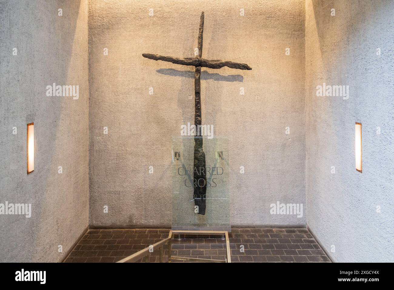 The charred cross in Coventry Cathedral, formed from WWII ruins ...