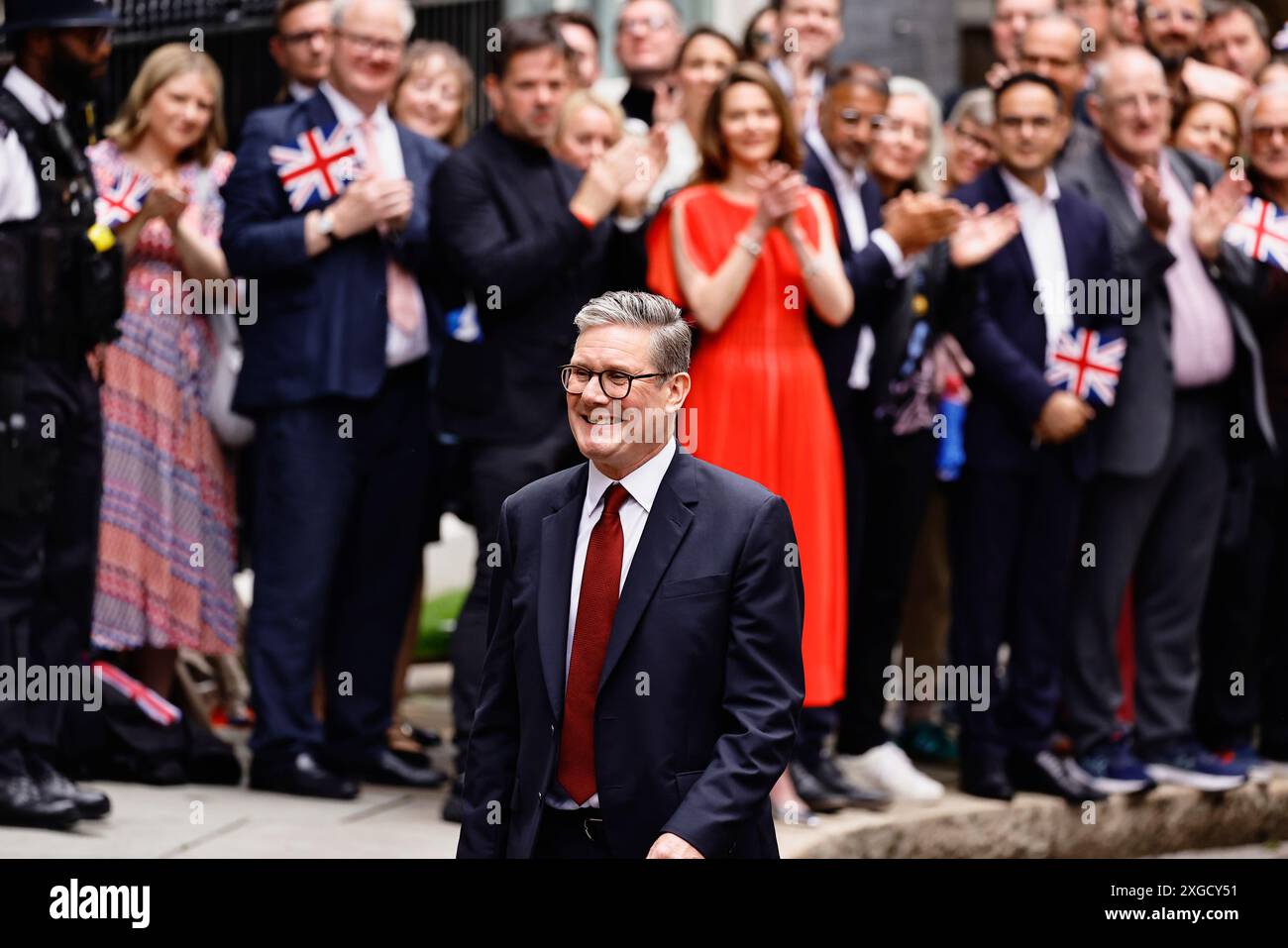 England, London, Westminster, Keir Starmer entering 10 Downing Street ...