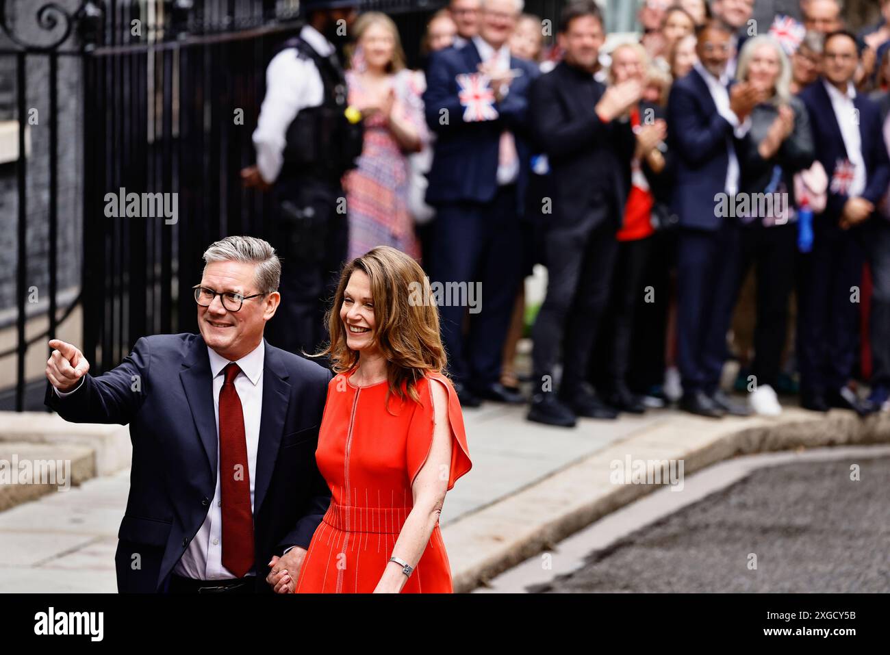 England, London, Westminster, Keir Starmer entering 10 Downing Street ...
