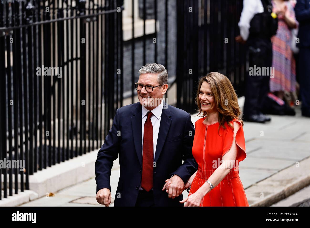 England, London, Westminster, Keir Starmer entering 10 Downing Street ...