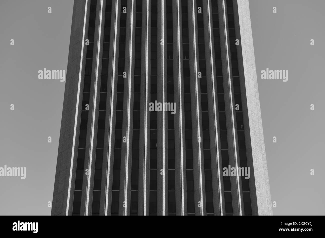 Part of the facade of a high-rise building in Cape Town, South Africa ...