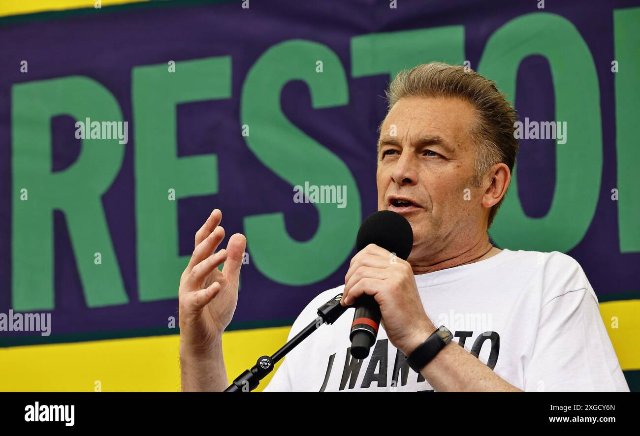 England, London, Chris Packham, BBC Springwatch presenter, Speaking at ...