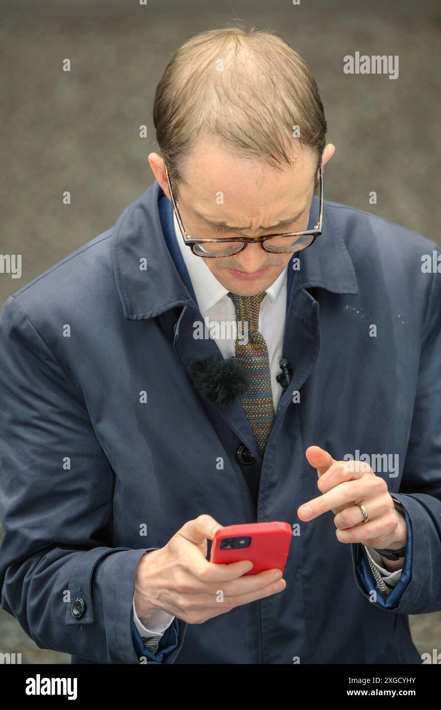 Chris Mason - BBC news Political Editor - in Downing Street on his ...