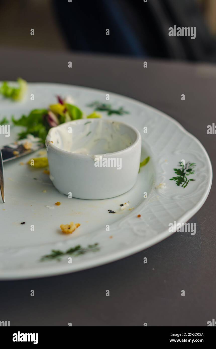 Empty dinner plate after meal hi-res stock photography and images - Alamy