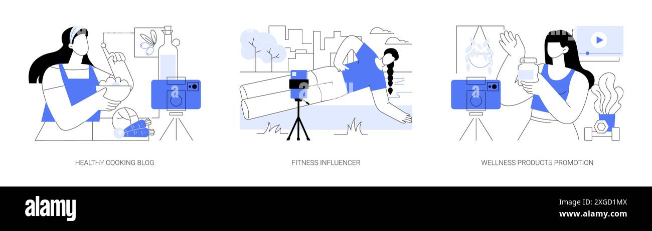 Online wellness class Stock Vector Images - Alamy