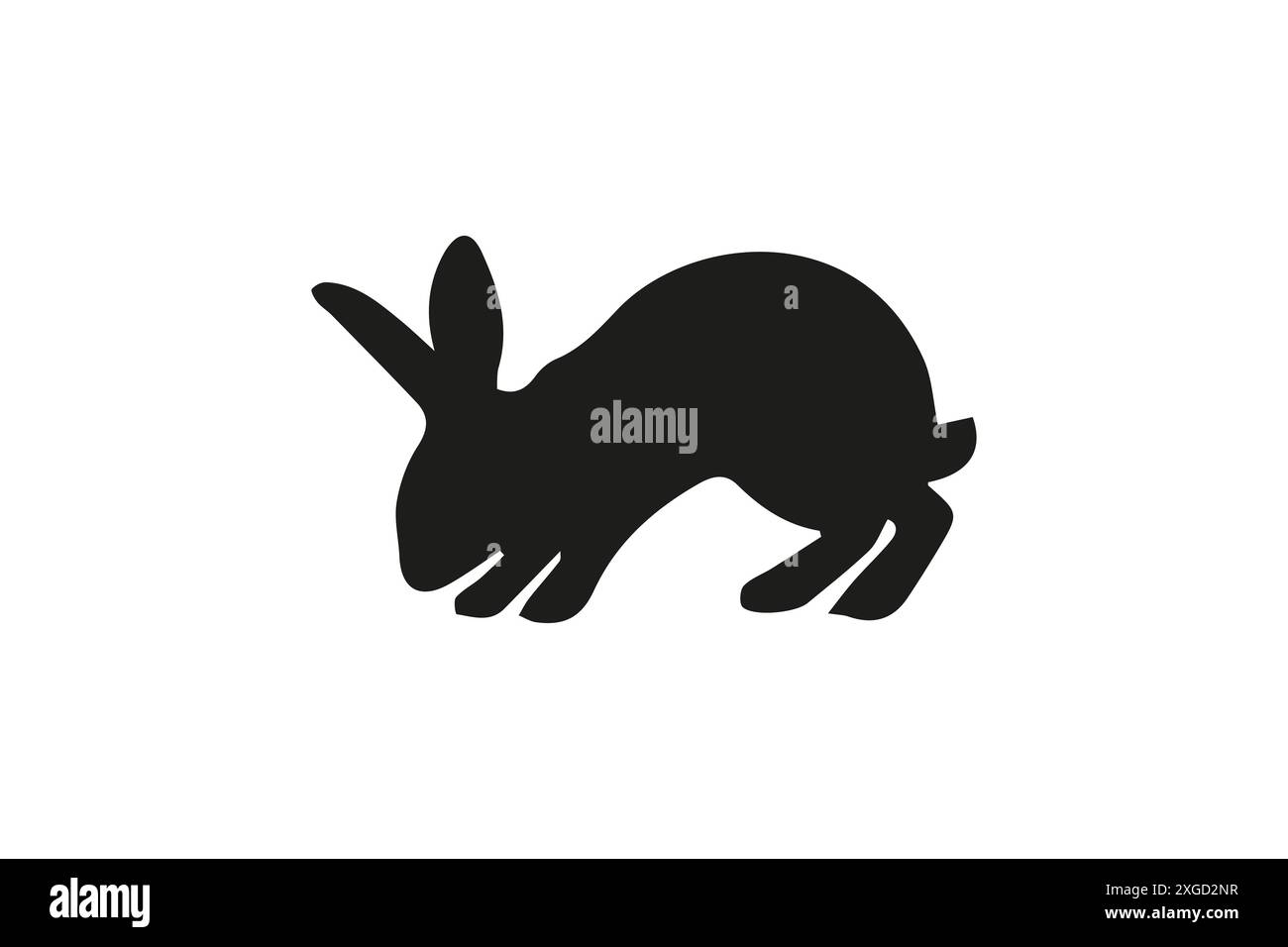 Bunny illustration outline Stock Vector Images - Alamy