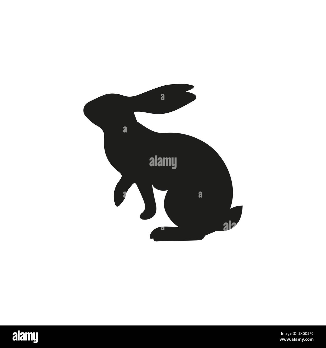 Bunny illustration outline Stock Vector Images - Alamy
