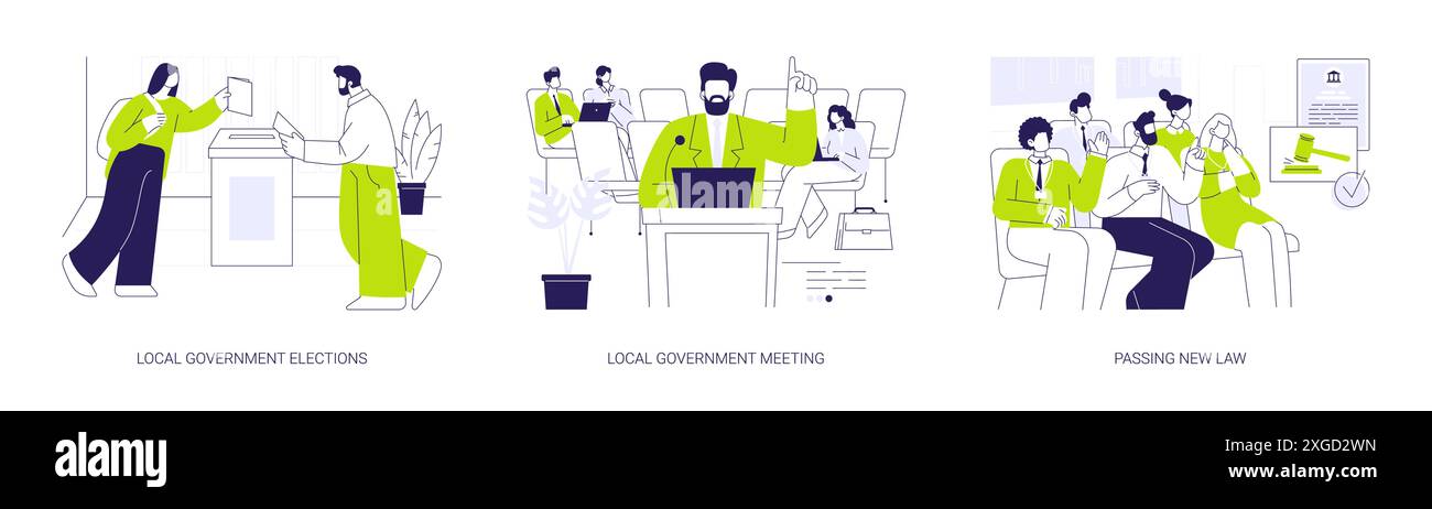 Local government representatives abstract concept vector illustrations Stock Vector Image & Art ...