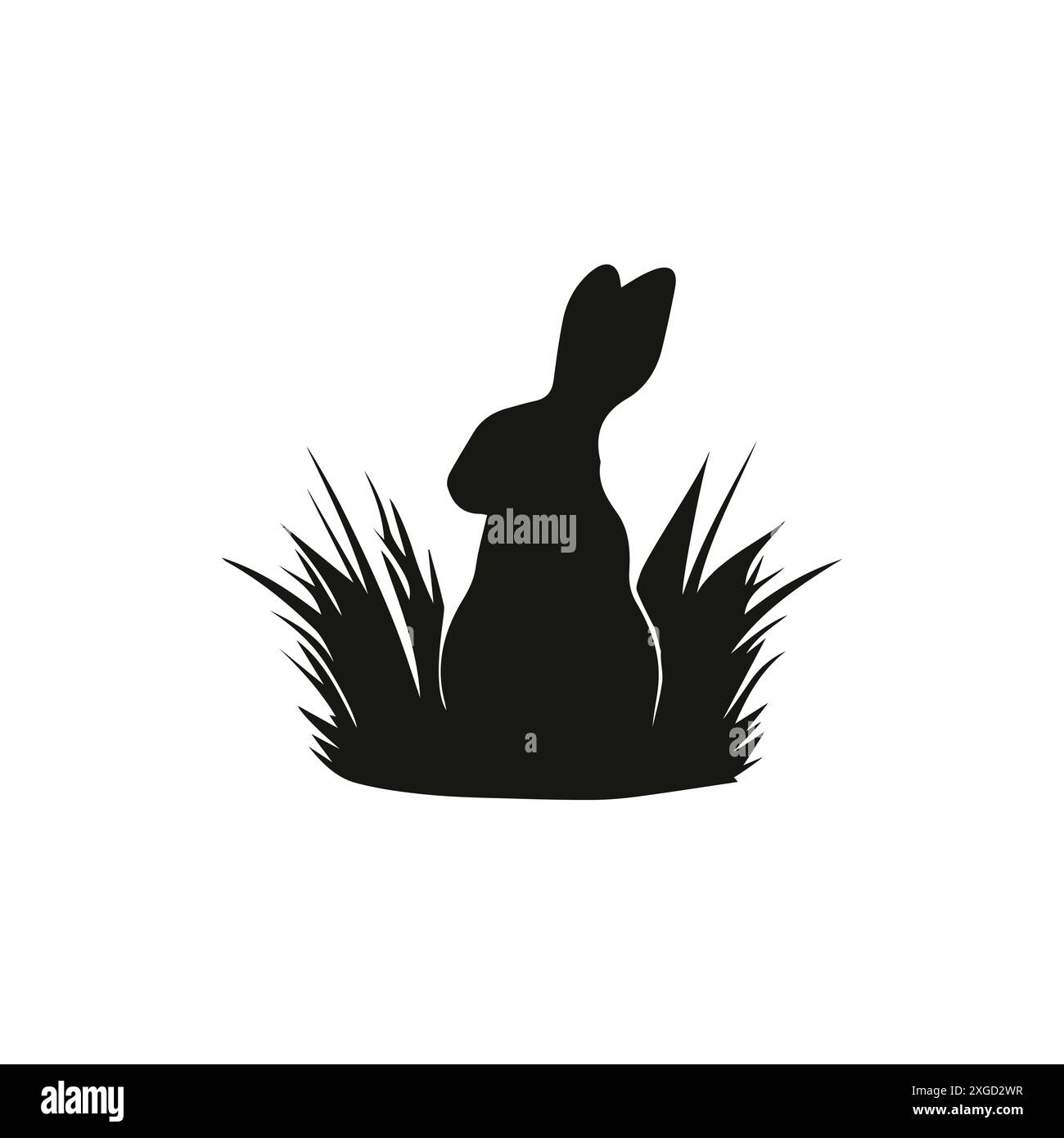 Vector bunny illustration Cut Out Stock Images & Pictures - Alamy