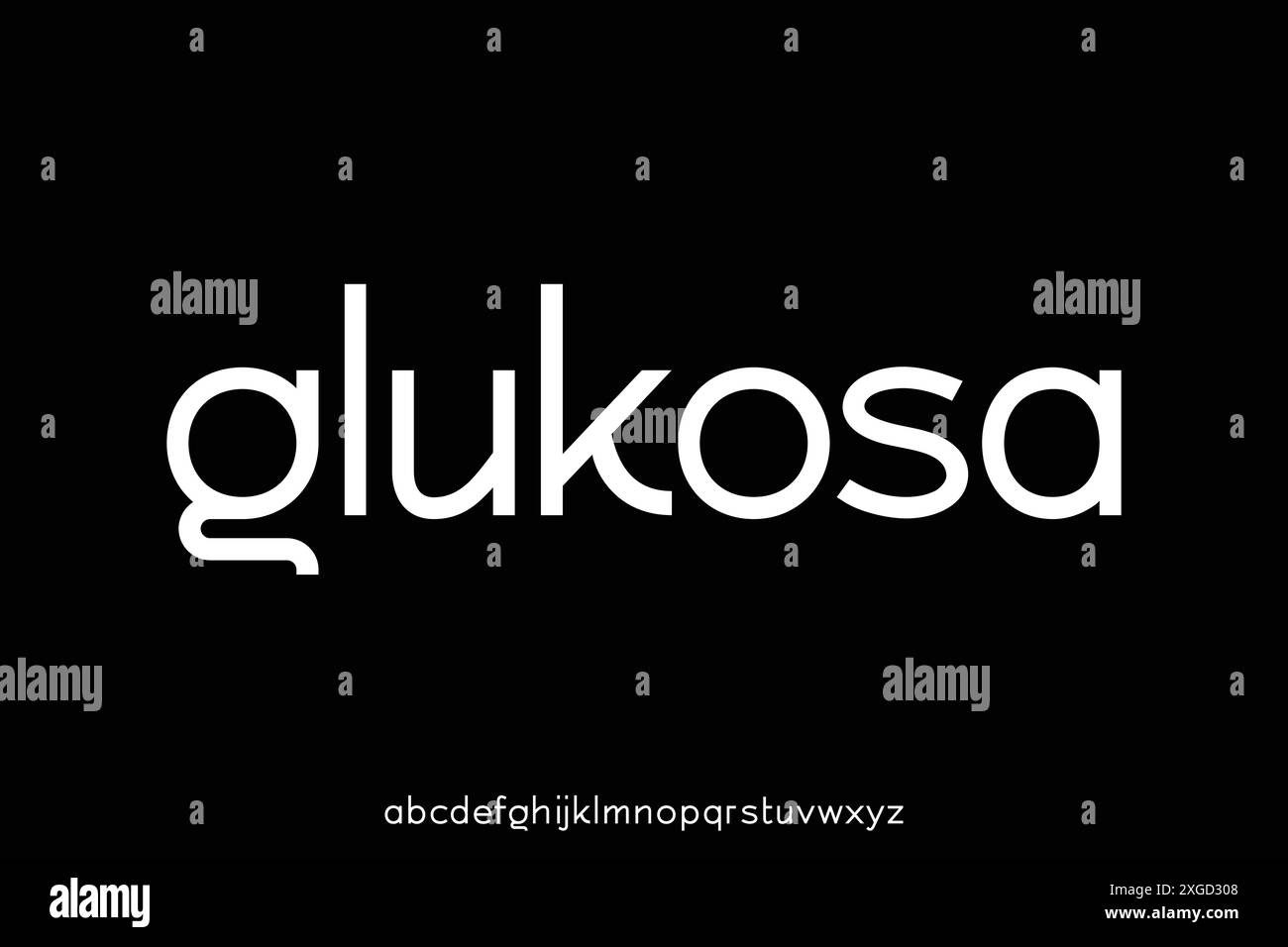 Modern decorative sans serif alphabet display font vector. Unique ...