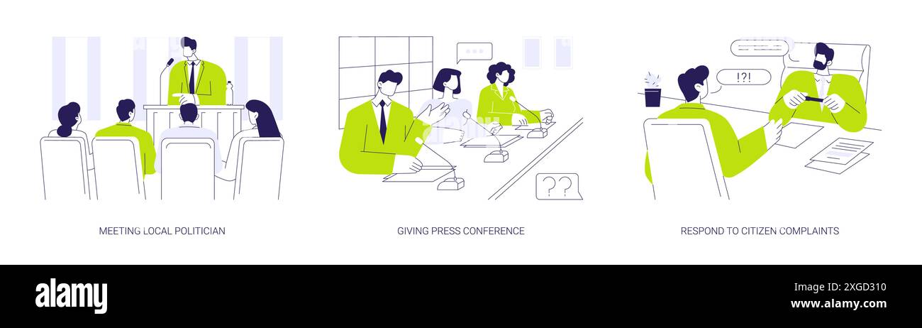 City council abstract concept vector illustrations Stock Vector Image ...