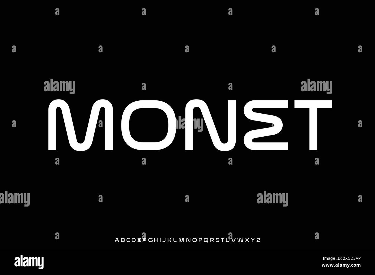 Modern futuristic sans serif alphabet display font vector. Technology ... Modern futuristic sans serif alphabet display font vector. Technology ...