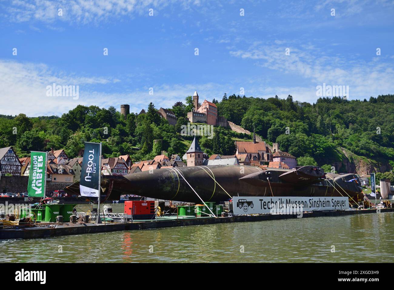 8.7.2024 U17 Transport Das ausgemusterete Typ 206 Unterseeboot der ...