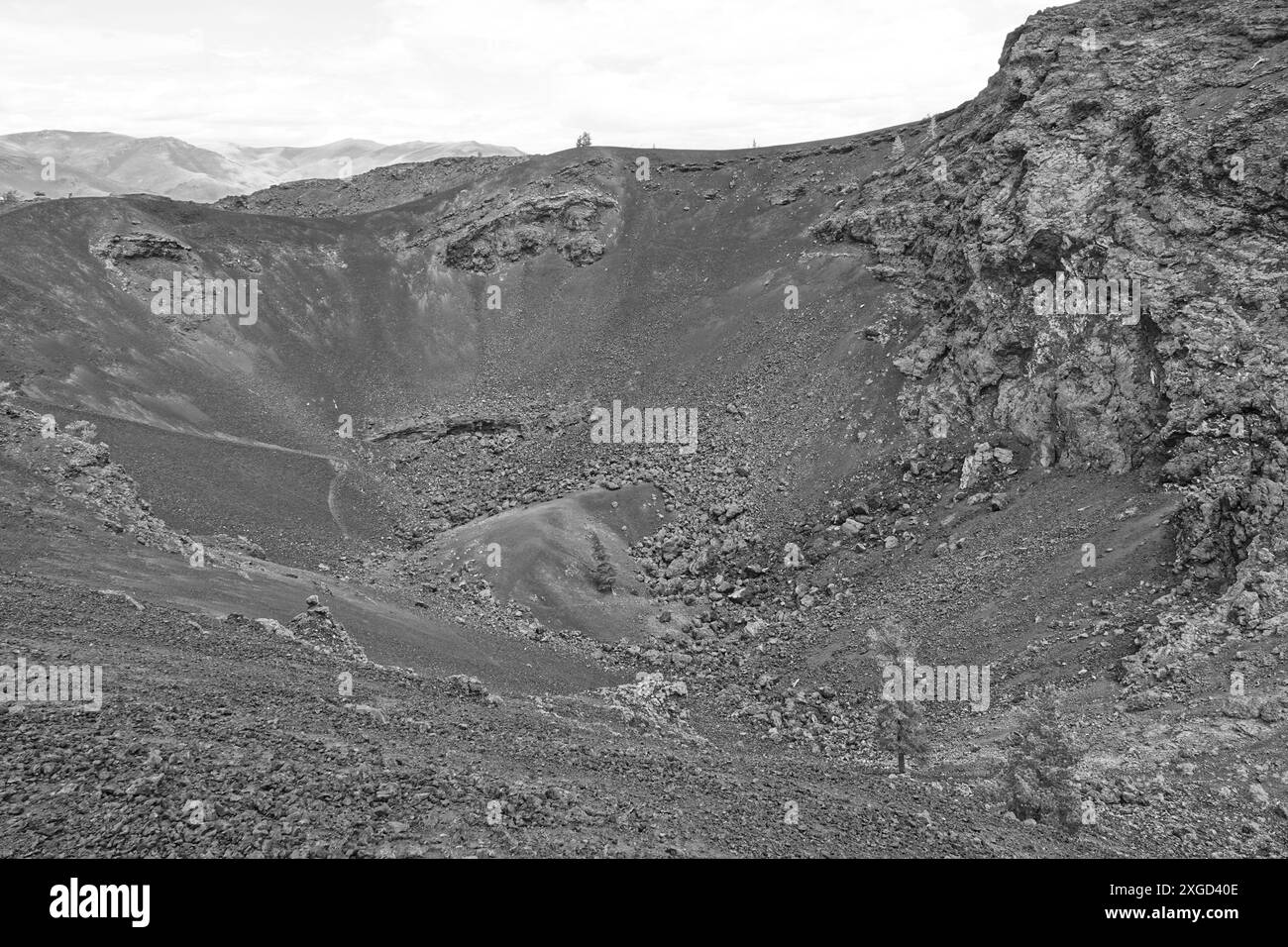 Cone dormant volcano Black and White Stock Photos & Images - Alamy