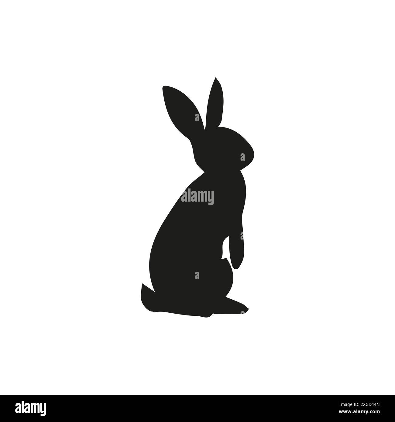 Simple rabbit illustration Stock Vector Images - Alamy