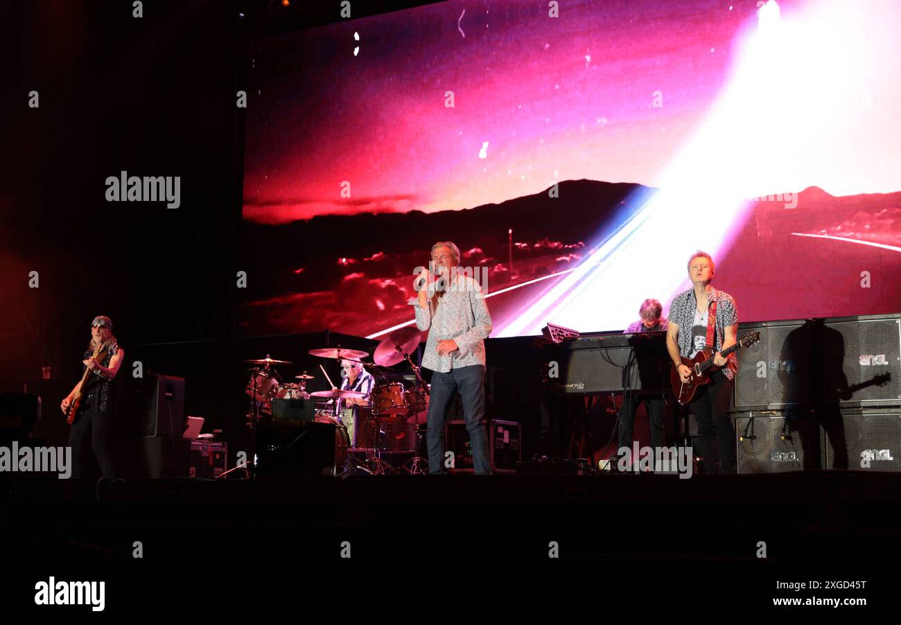 Die legendäre Hard-Rock-Band Deep Purple bei ihrem Auftritt am ...