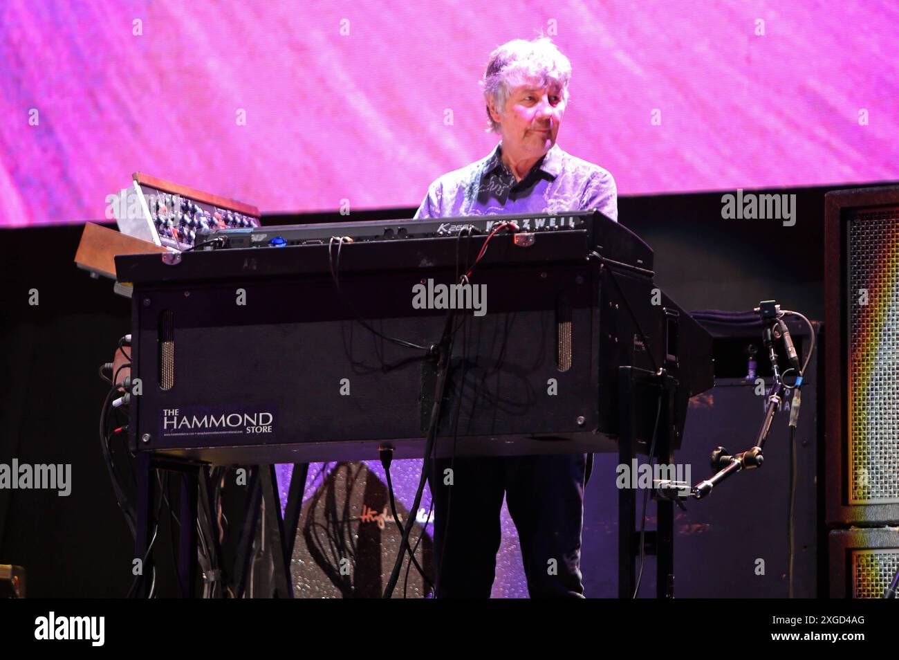 Don Airey, Keyboarder von Deep Purple, beim Auftritt von Deep Purple am ...