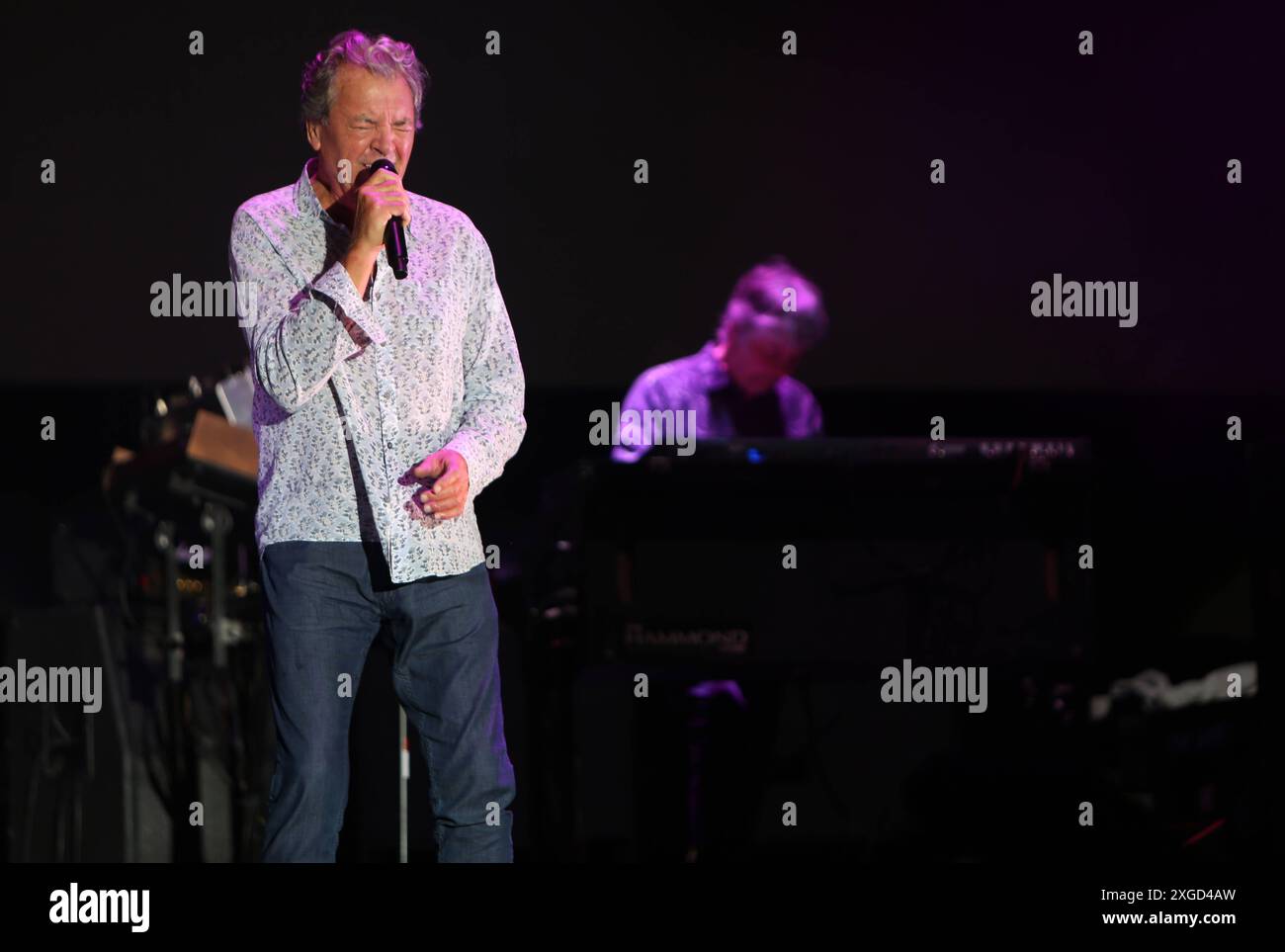 Ian Gillan, Sänger von Deep Purple, beim Auftritt von Deep Purple am ...