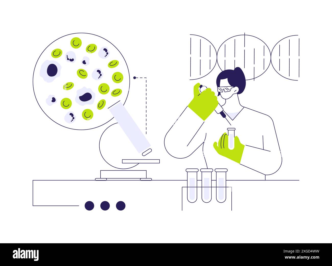 Blood disorder diagnosis abstract concept vector illustration Stock ...