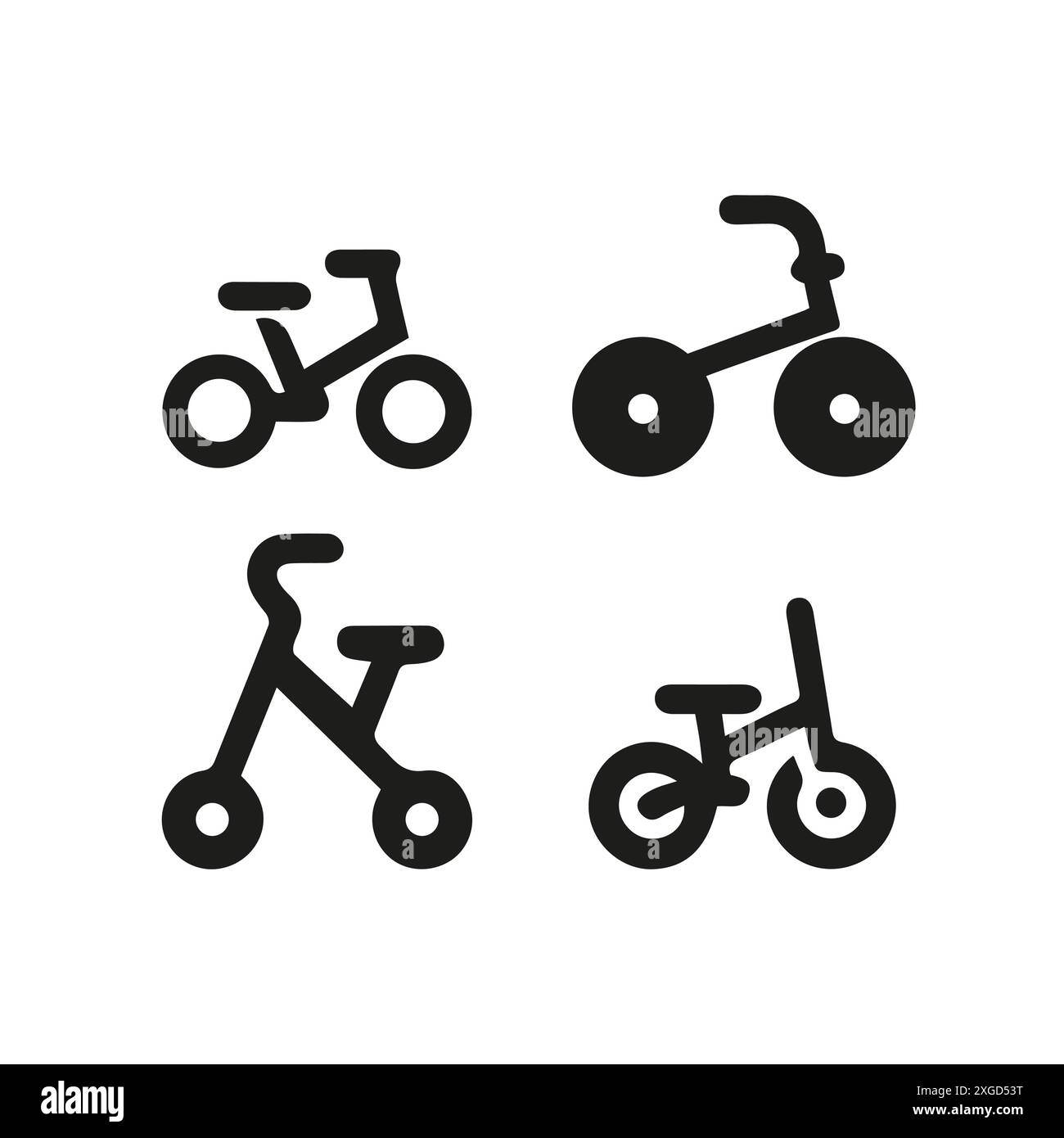 Silhouette bicycle commuter Stock Vector Images - Alamy