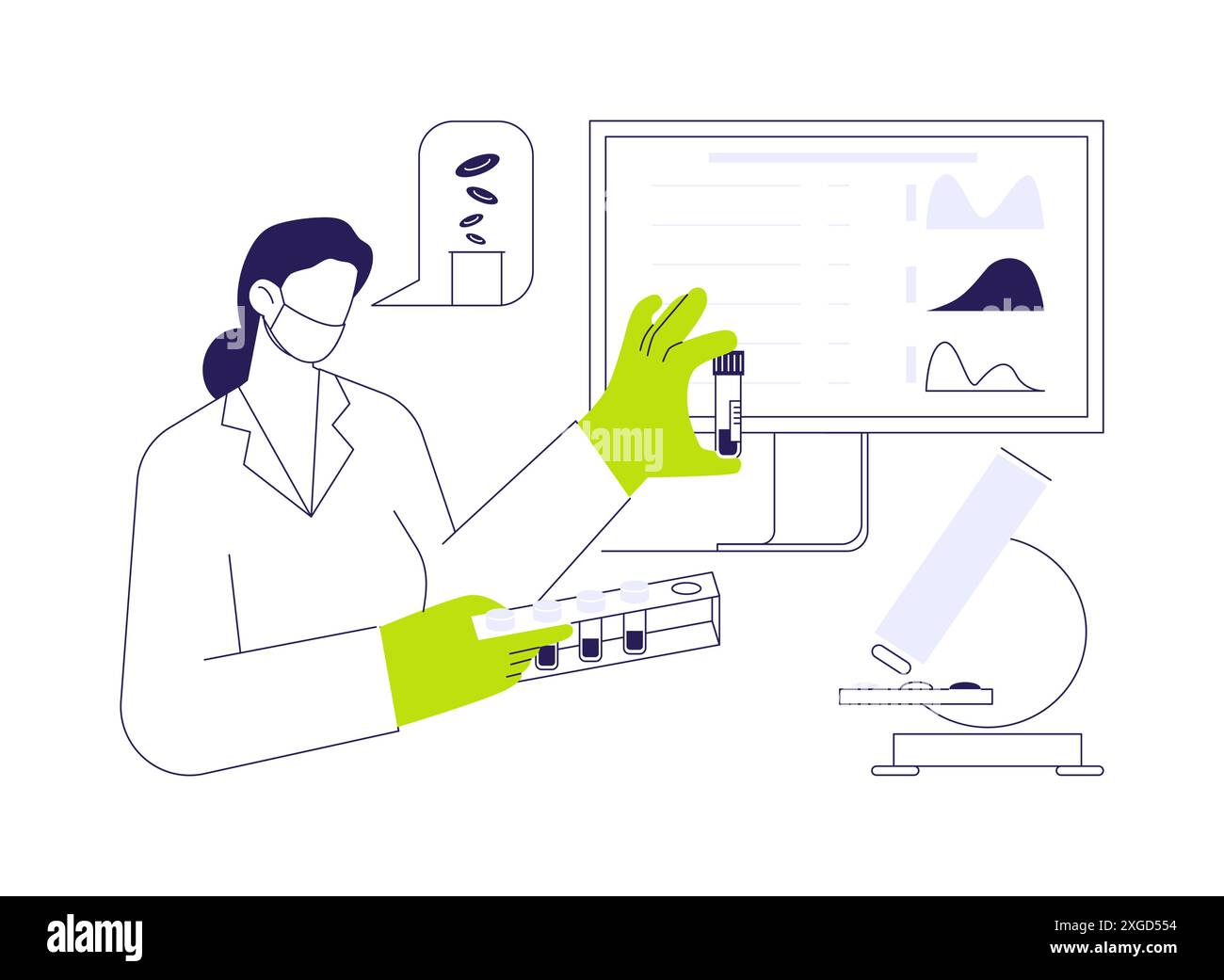 Complete blood count abstract concept vector illustration Stock Vector ...