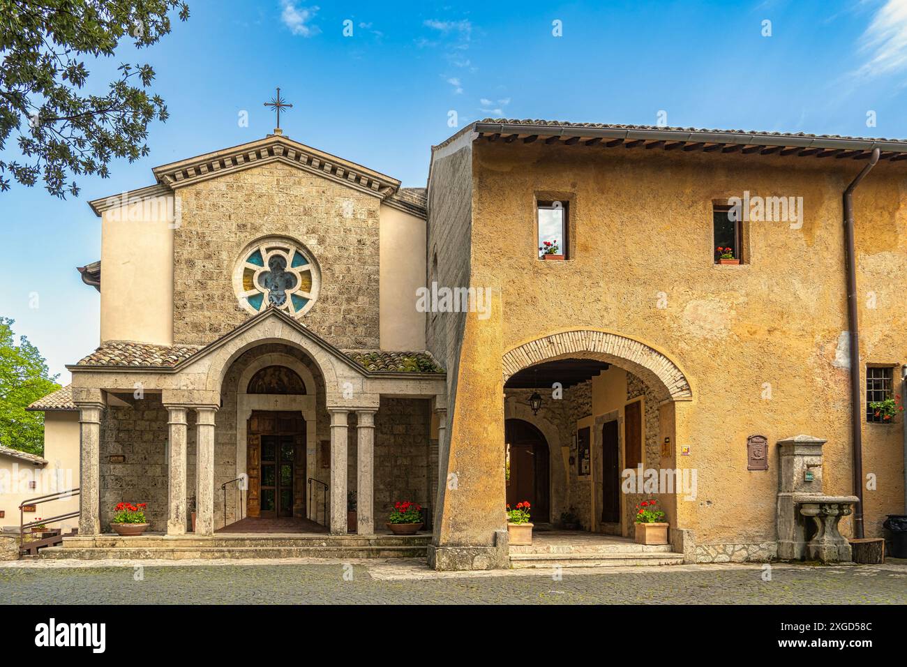 The sanctuary convent of Fonte Colombo is one of the four Franciscan ...