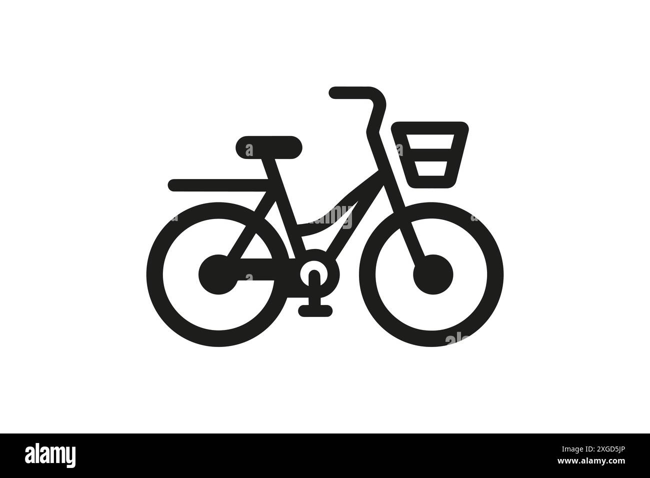 Simple bicycle logo Black and White Stock Photos & Images - Alamy