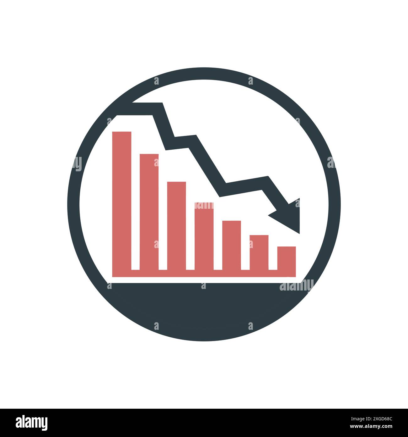 Negative performance chart Stock Vector Images - Alamy