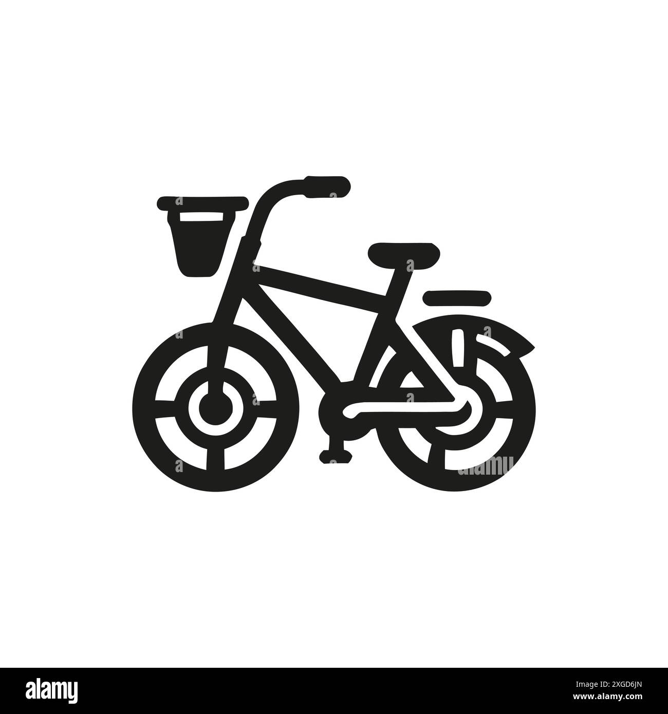 Simple bicycle logo hi-res stock photography and images - Alamy