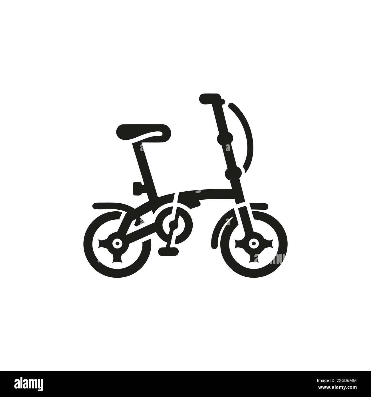 Compact Folding Bicycle Icon for Urban Commuting Stock Vector Image ... Compact Folding Bicycle Icon for Urban Commuting Stock Vector Image ...
