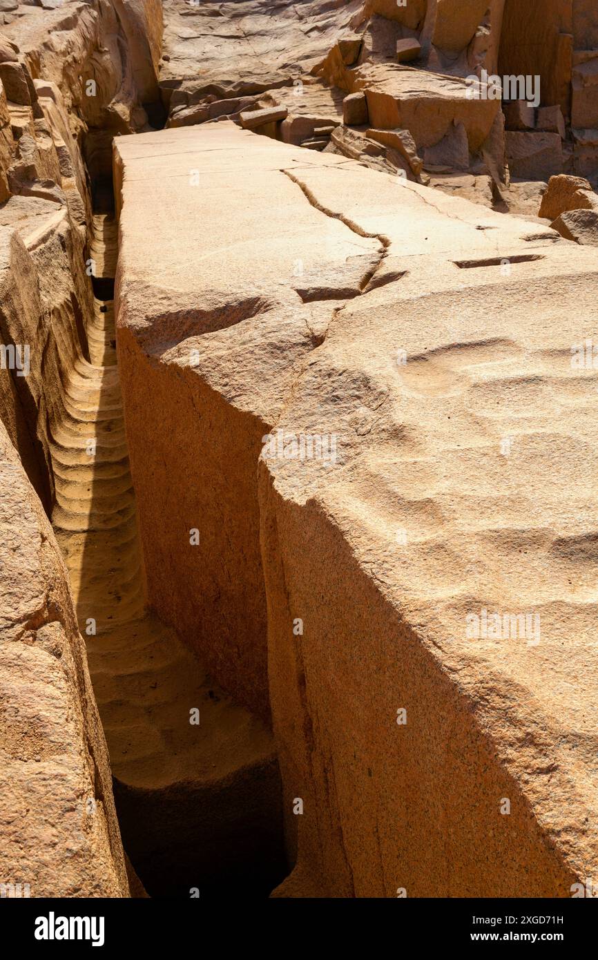 Unfinished obelisk in Aswan, Egypt Stock Photo - Alamy