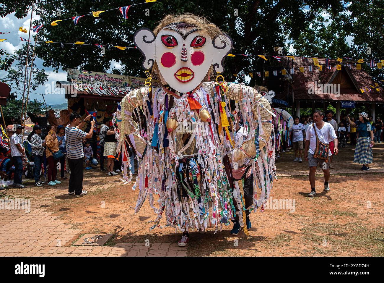 Loei, Thailand. 08th July, 2024. A huge Ghost puppet seen during the ...