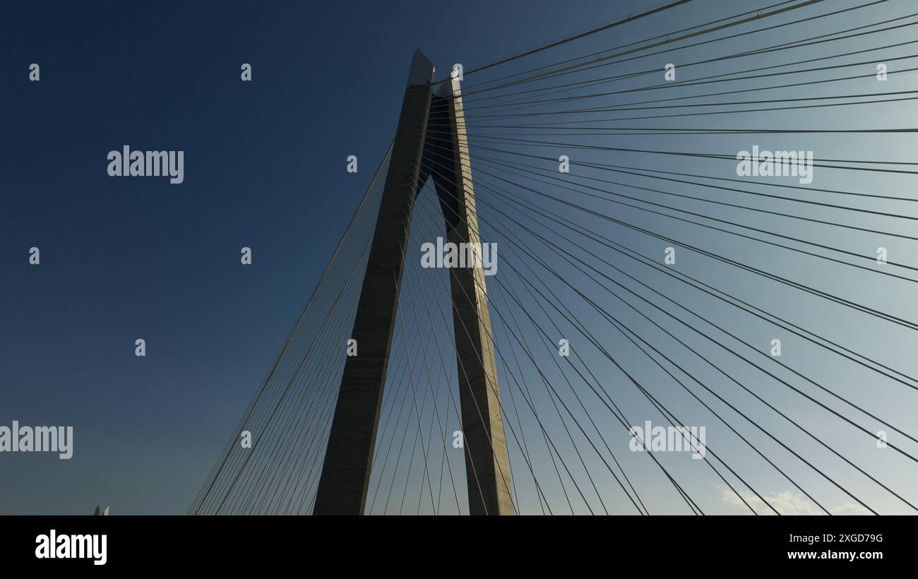 Aerial Yavuz Sultan Selim Bridge in Istanbul, Turkey. 3rd Bosphorus ...