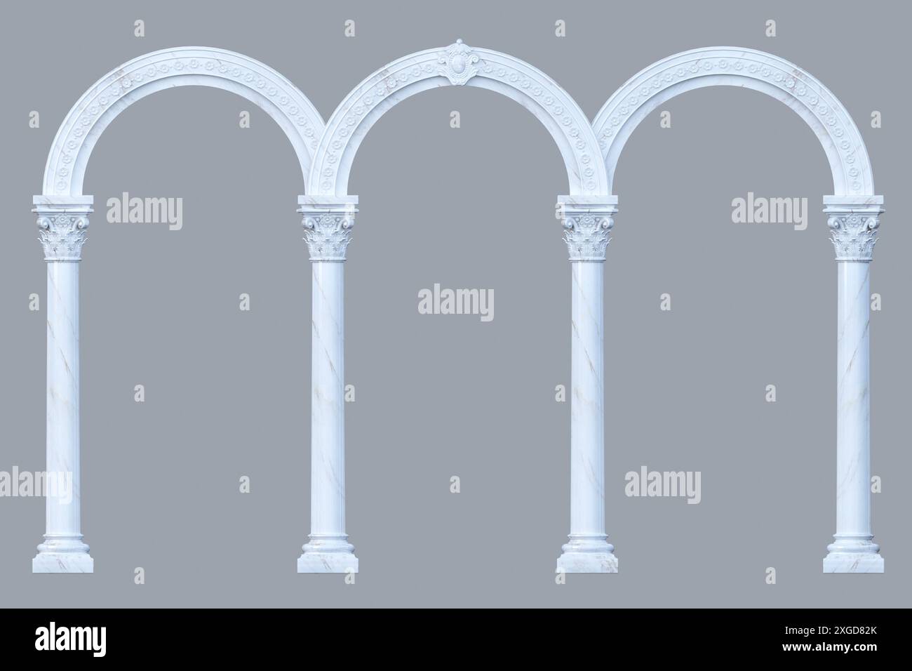 Texture wallpaper classic arch with columns Stock Photo - Alamy