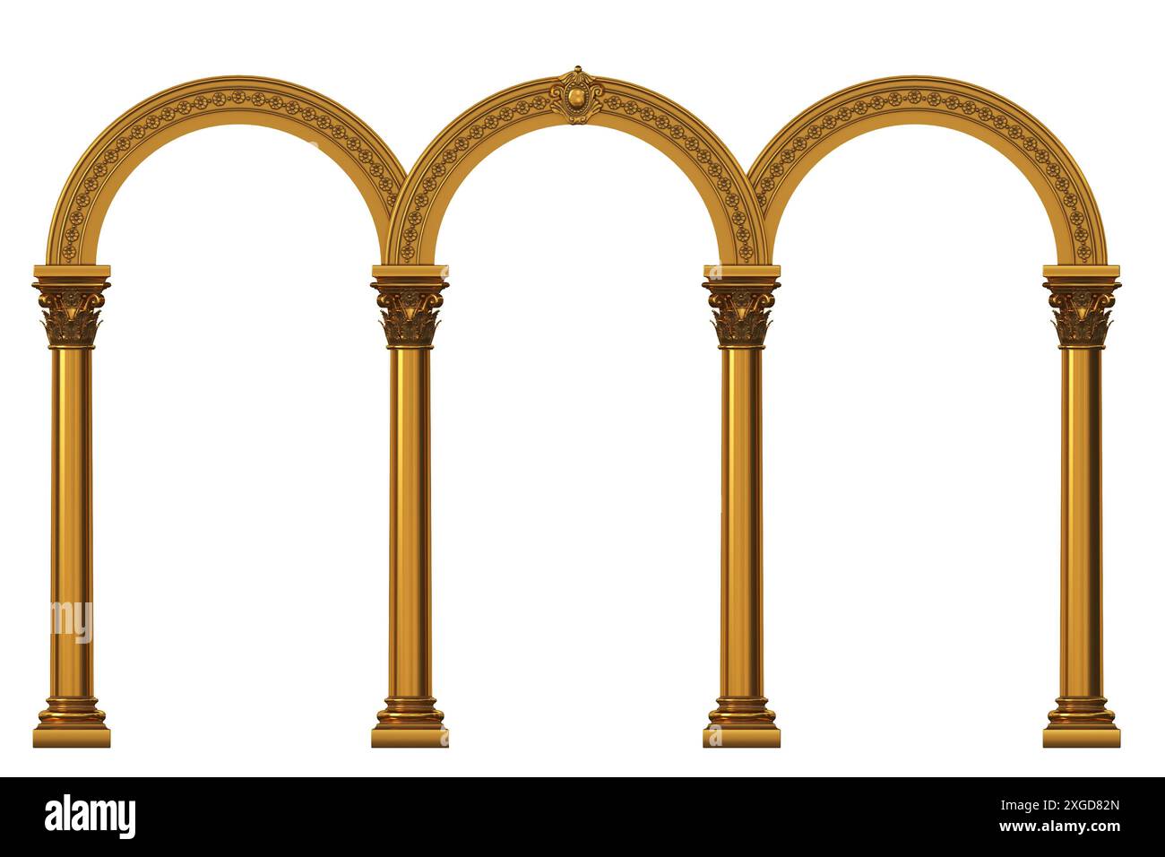 Texture wallpaper classic arch with columns Stock Photo - Alamy