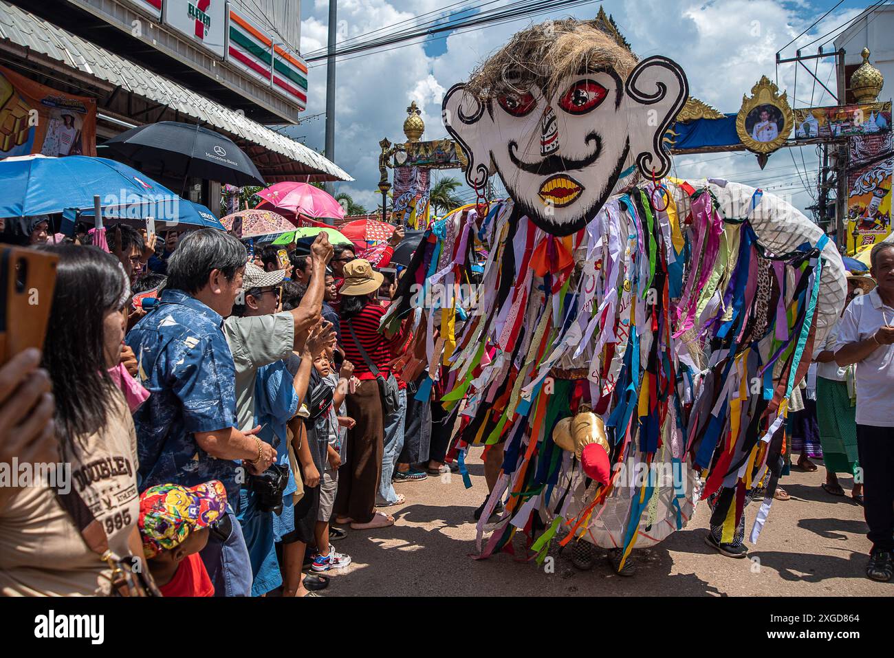 A huge Ghost puppet seen during the festival. The "Phi Ta Khon" Ghost ...