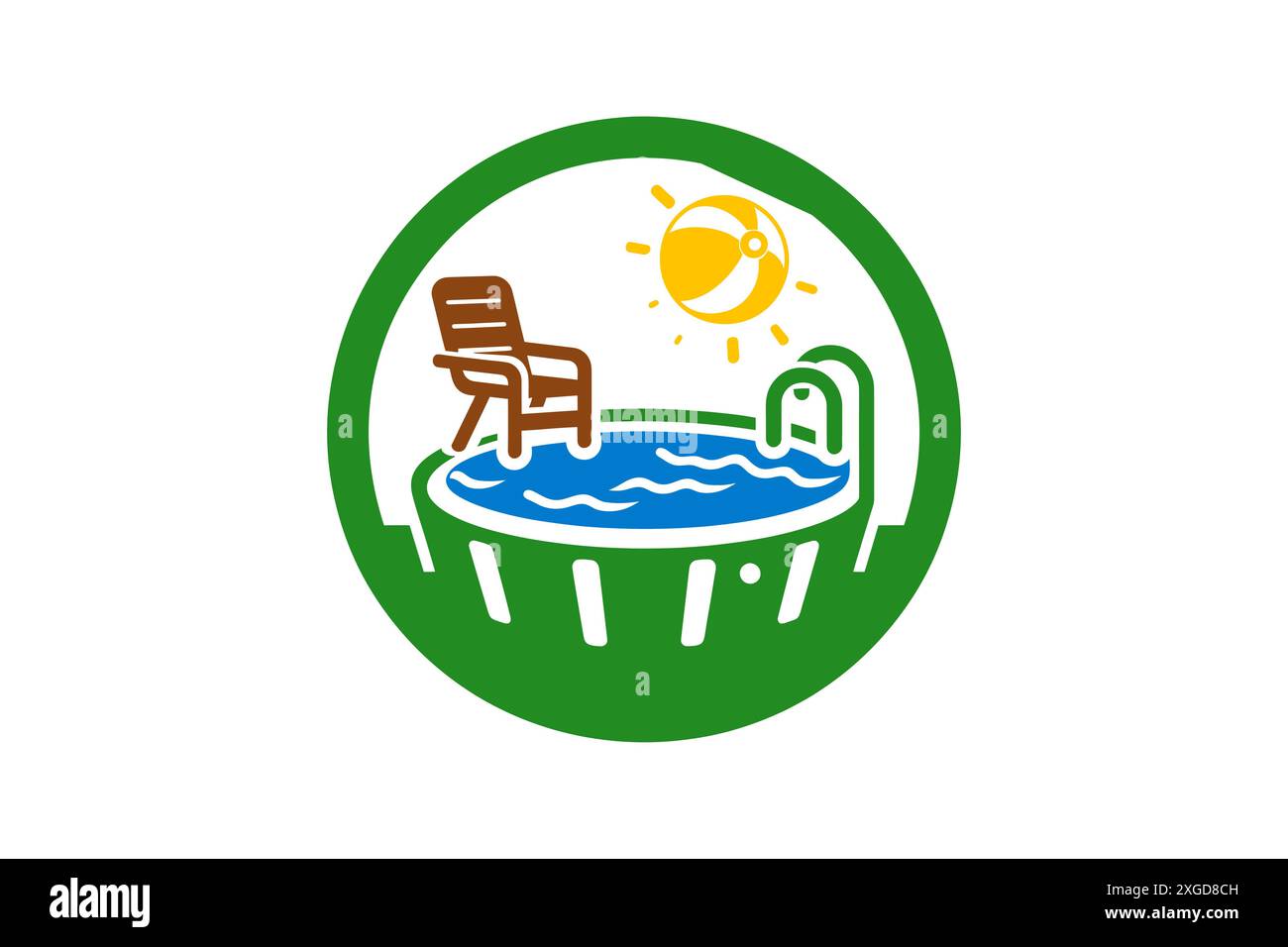 Outdoor pool swimming pool Stock Vector Images - Alamy