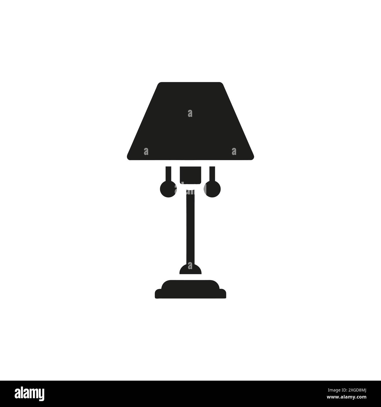 Lamp icon silhouette hi-res stock photography and images - Alamy