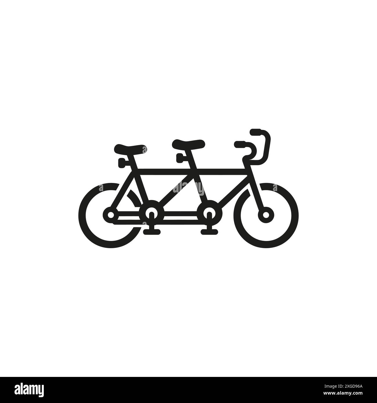 Tandem riders Stock Vector Images - Alamy
