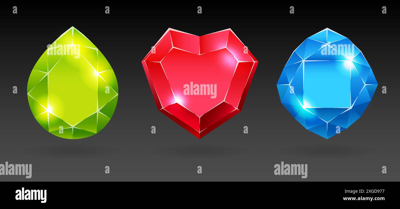 Blue gemstone icon cartoon Stock Vector Images - Alamy