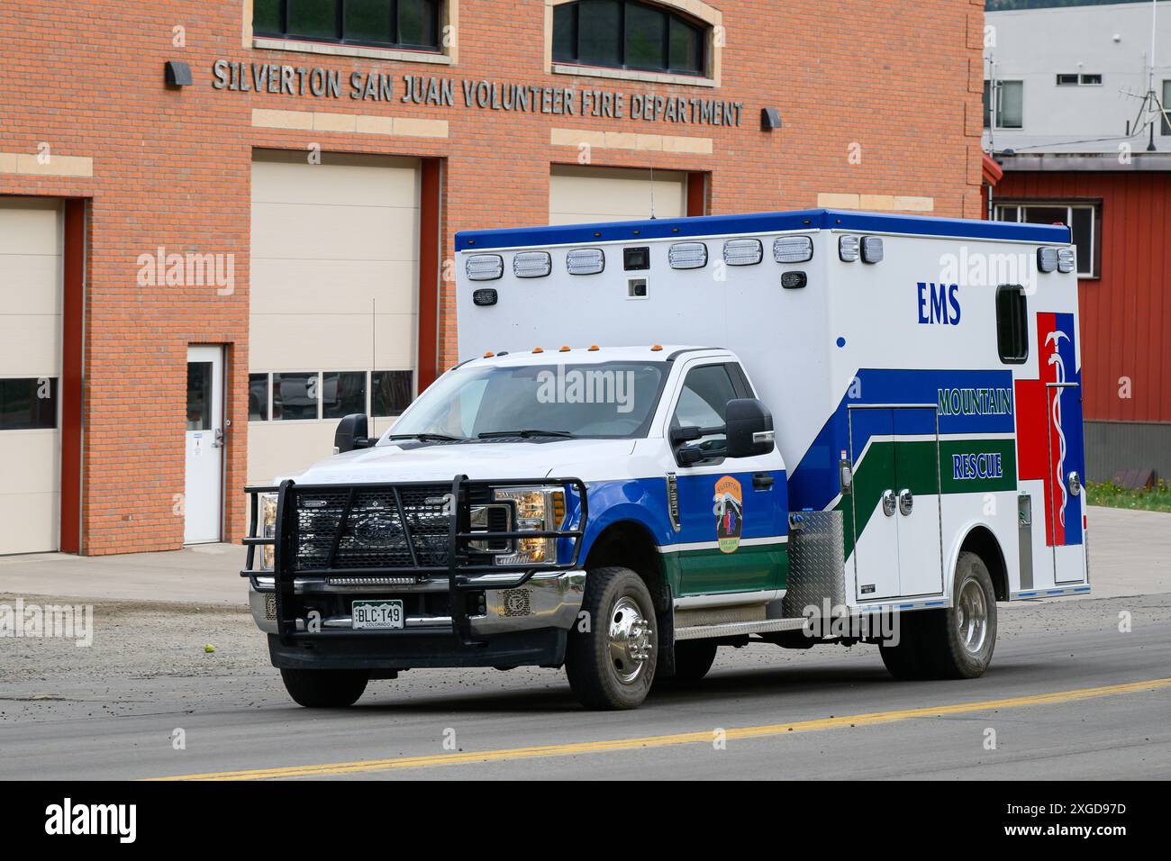 Silverton, CO, USA - June 13, 2024; Silverton EMS paramedic Mountain ...