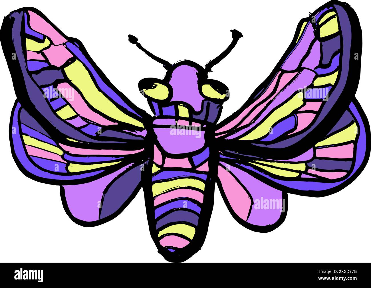 Moth drawing hi-res stock photography and images - Alamy