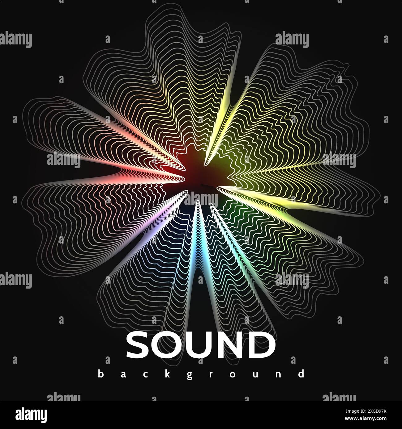 Abstract digital circle equalizer lines Stock Vector Image & Art - Alamy