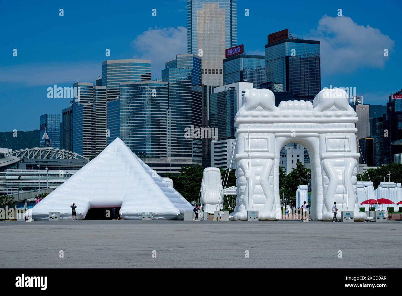 Hong Kong, China. 8th July, 2024. Giant inflatable installations ...