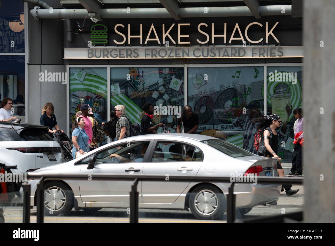 Shake Shack restaurant storefront exterior in downtown Toronto, Canada ...