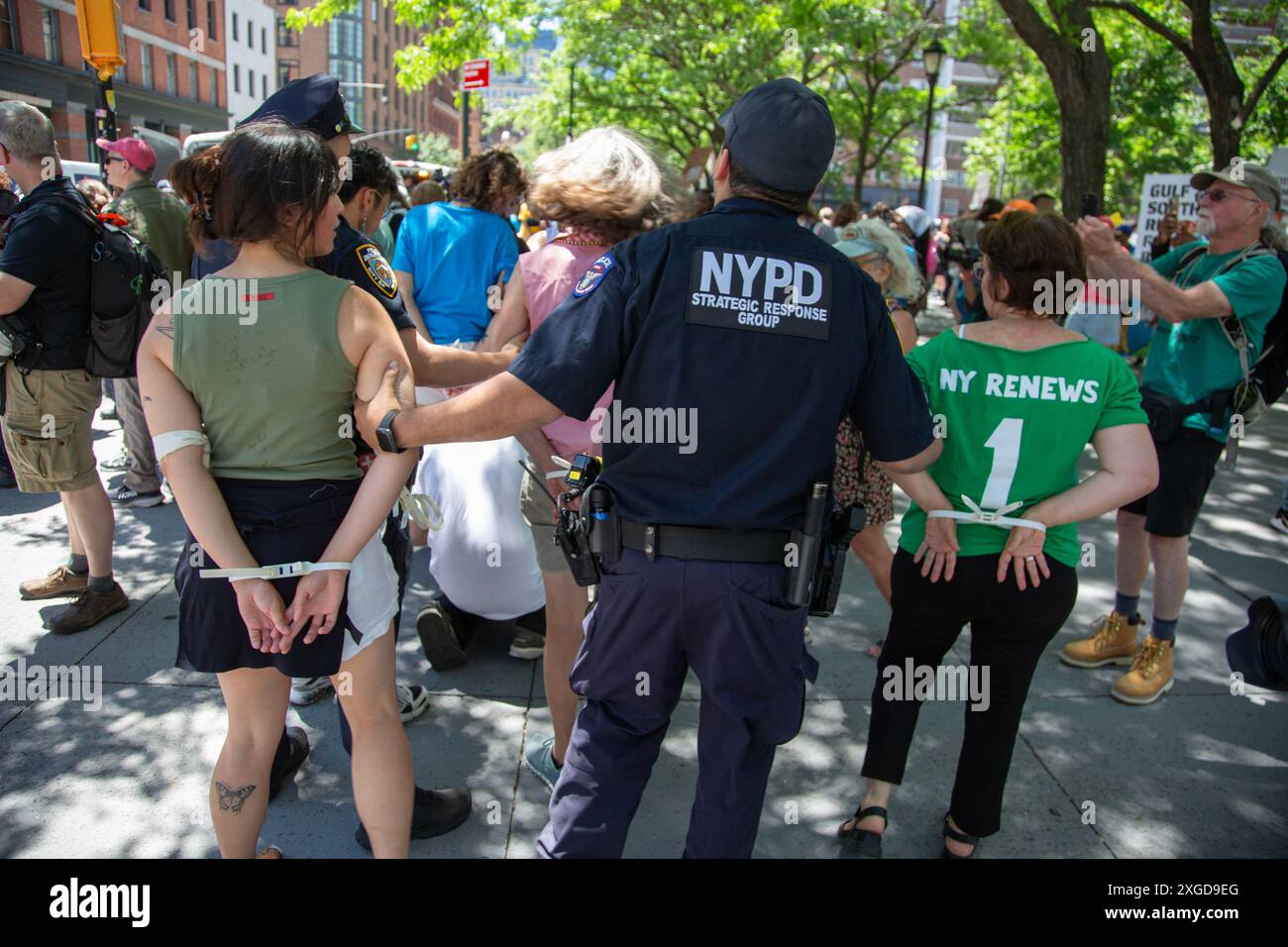 Environmental activists rally, march, demonstrate and block the ...